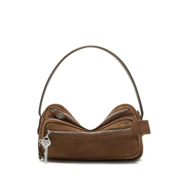 Acne Studios Camero Party Suede Bag - Brown