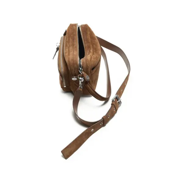 Acne Studios Camero Party Suede Bag - Brown