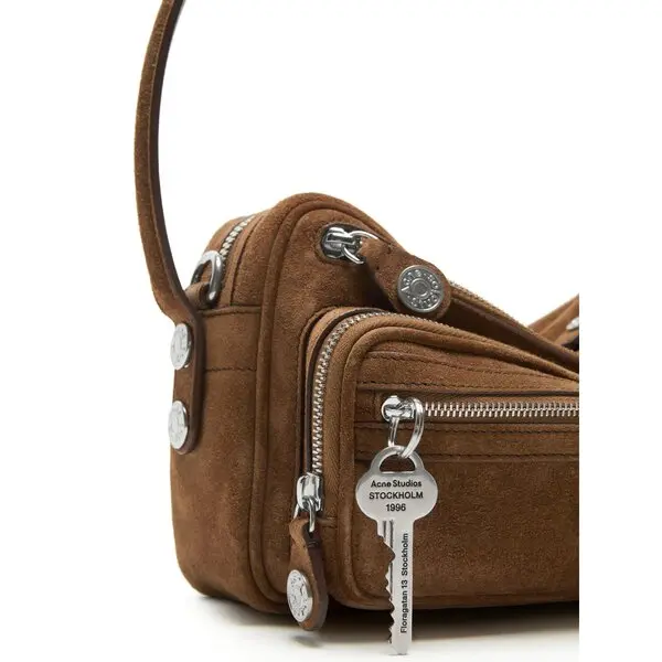 Acne Studios Camero Party Suede Bag - Brown
