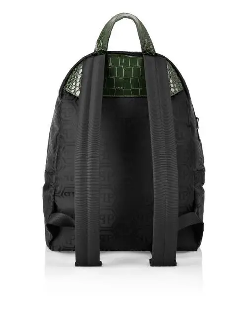 PLEIN SPORT Nylon Backpack Monogram
