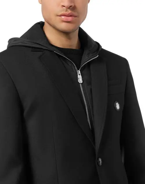 BILLIONAIRE Travel Hood Blazer - Black