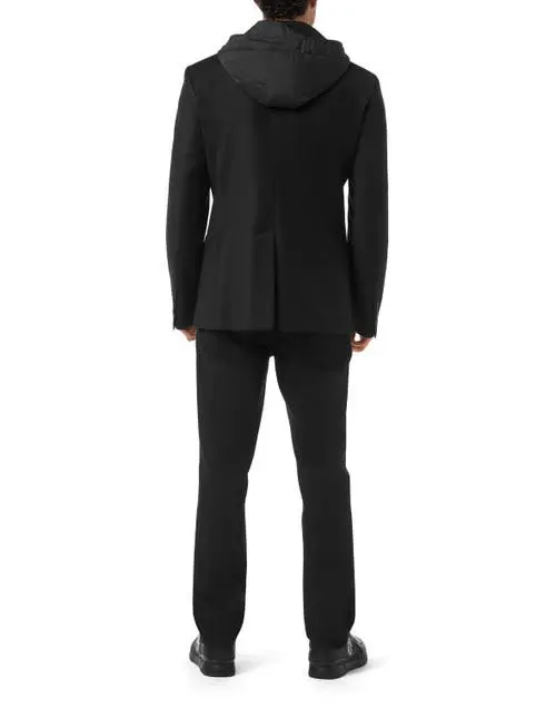 BILLIONAIRE Travel Hood Blazer - Black