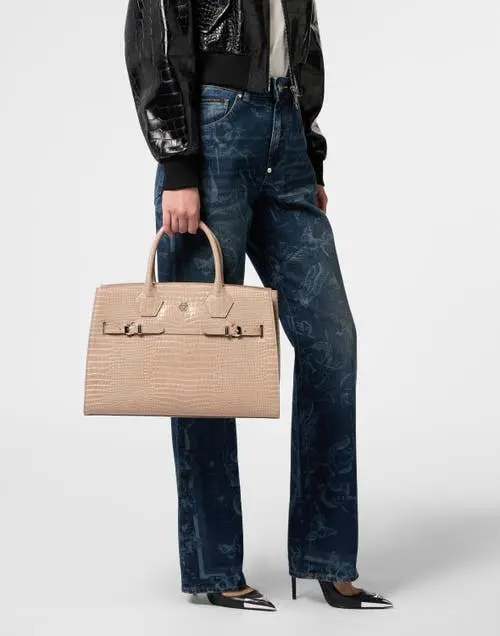 Philipp Plein Big Shopper Bag Cocco
