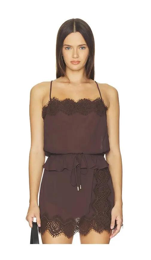 AFRM Healy Lace Trim Top