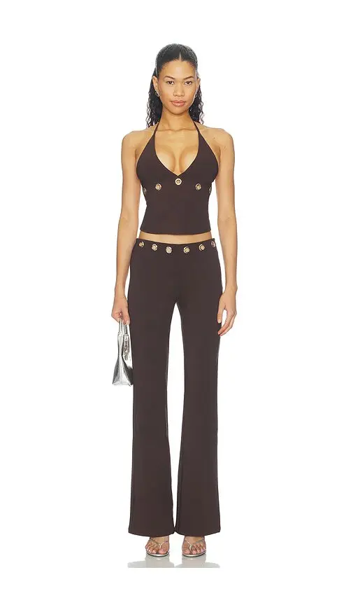 TIGER MIST Marren Halter Top - Brown