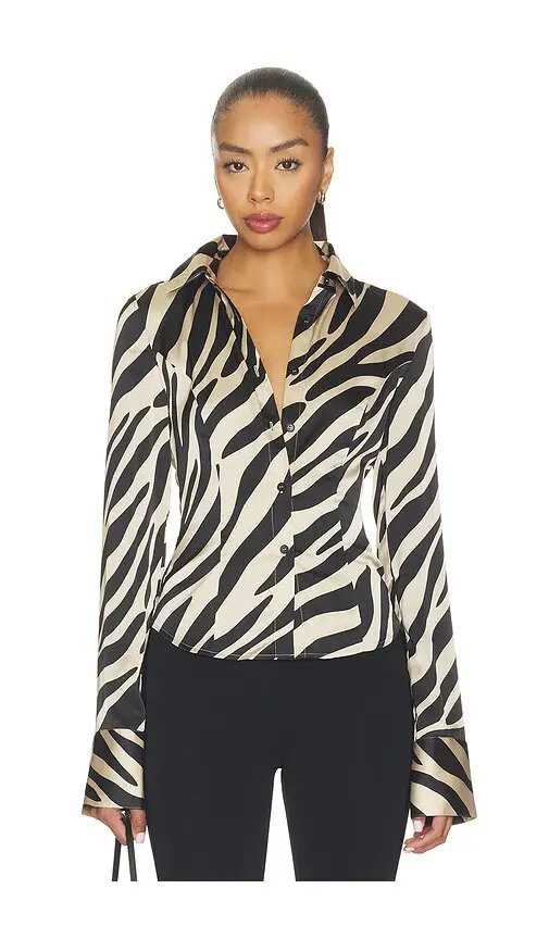 Superdown Kileigh Button Up Top