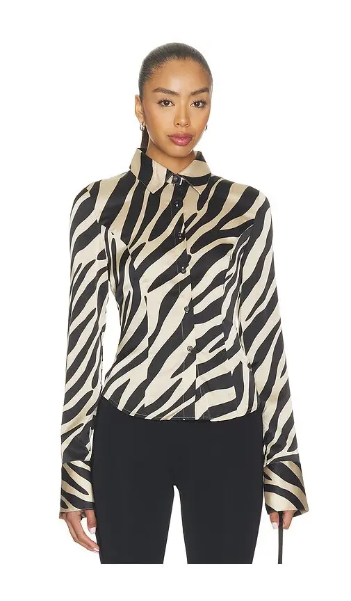 Superdown Kileigh Button Up Top