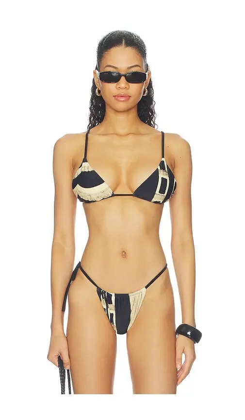SIR. Sona String Triangle Top - Geo Scape