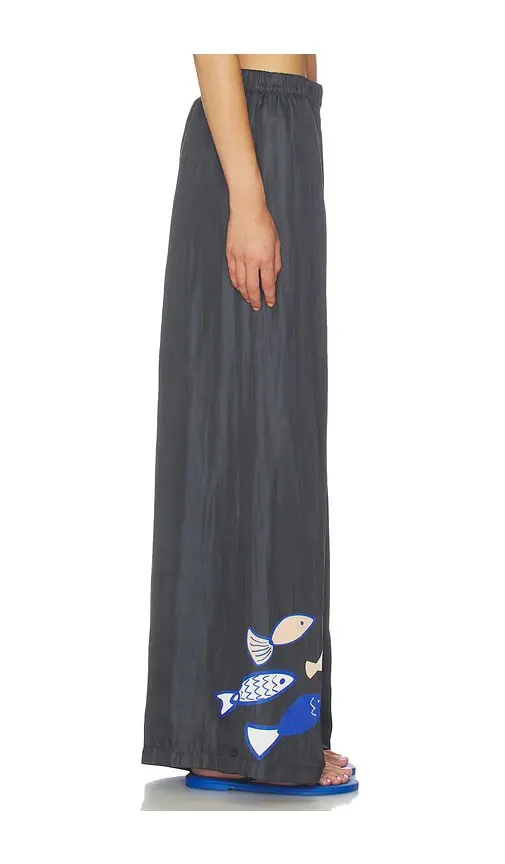WeWoreWhat Wide Leg Printed Trousers