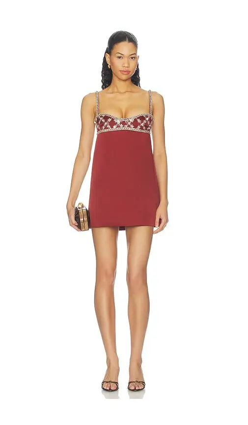 Retrofete Embellished Mini Dress