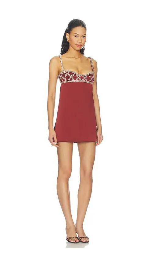 Retrofete Embellished Mini Dress