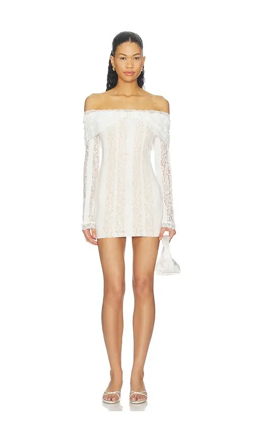 MORE TO COME Annabelle Off-shoulder Mini Dress