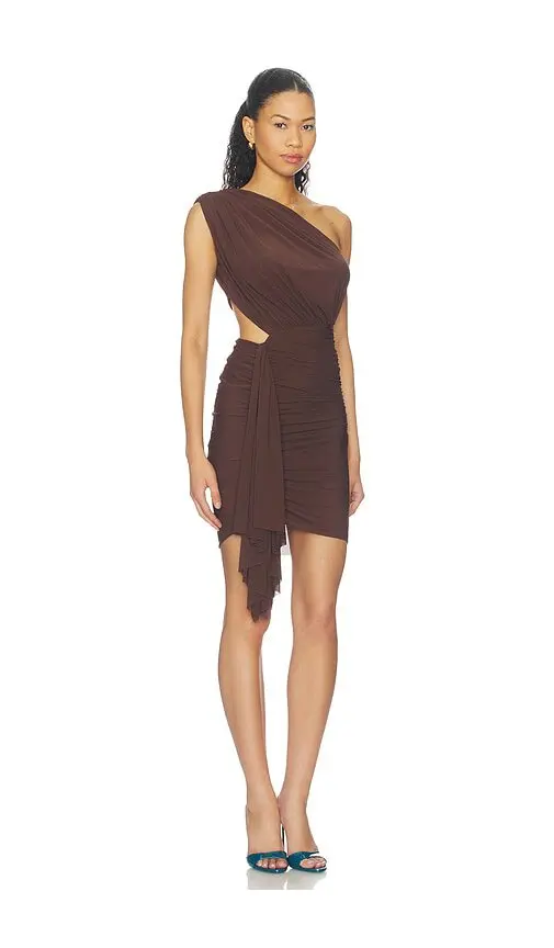 Superdown Juliet Mini Dress In Brown