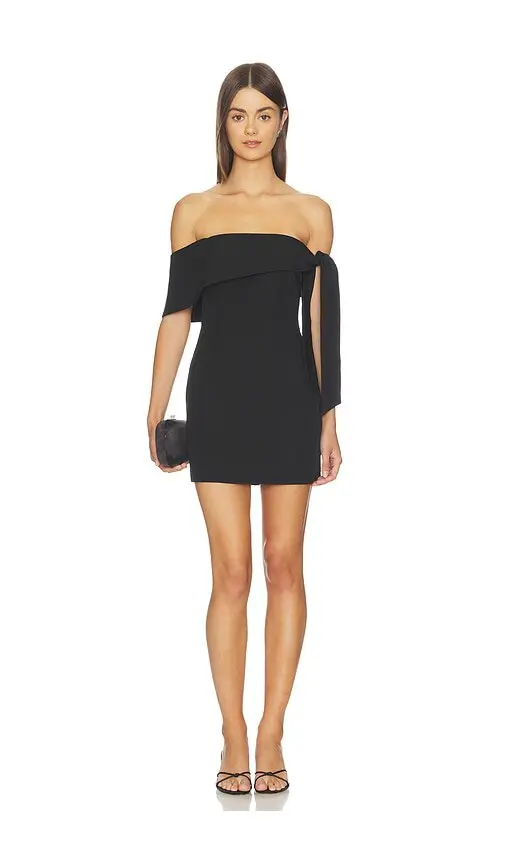Superdown Astar Off-the-shoulder Mini Dress - Black