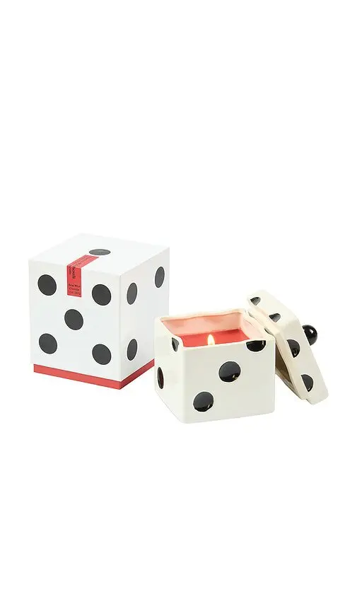 PADDYWAX Lucky Dice Ceramic Candle In Multi