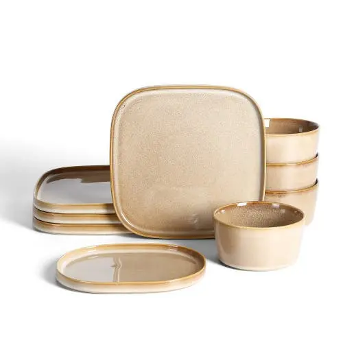 STONE + LAIN Cairo Stoneware 12-piece Dinnerware Set