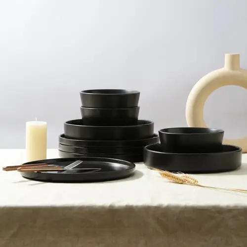 STONE + LAIN Celina Stoneware 12-piece Dinnerware Set