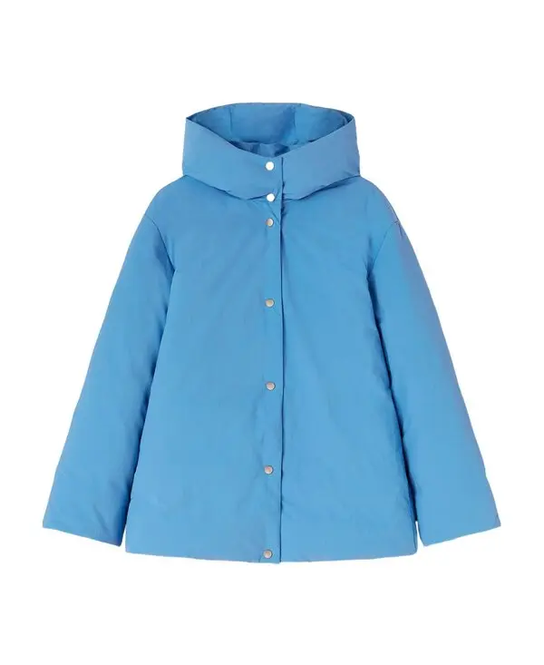JIL SANDER Hooded Down Jacket - Blue