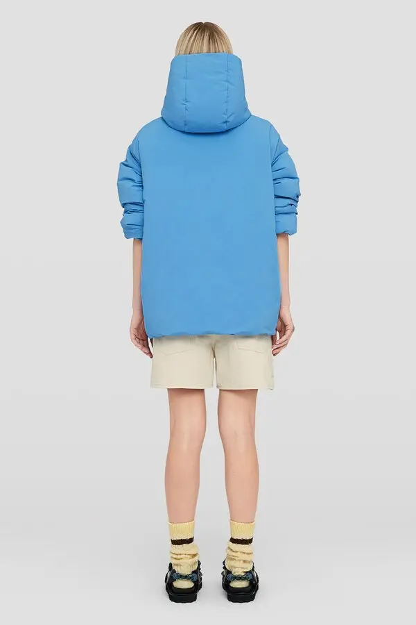 JIL SANDER Hooded Down Jacket - Blue