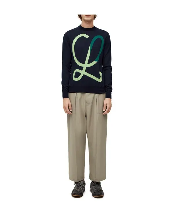Loewe Wool Sweater With L Inlay