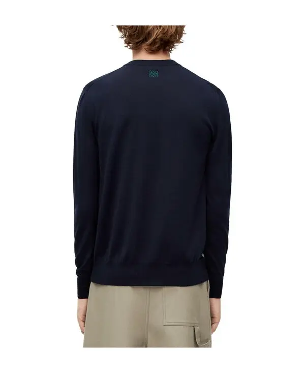 Loewe Wool Sweater With L Inlay