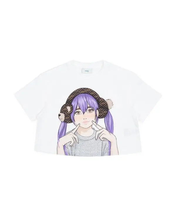 Fendi Monogram Graphic-print T-shirt