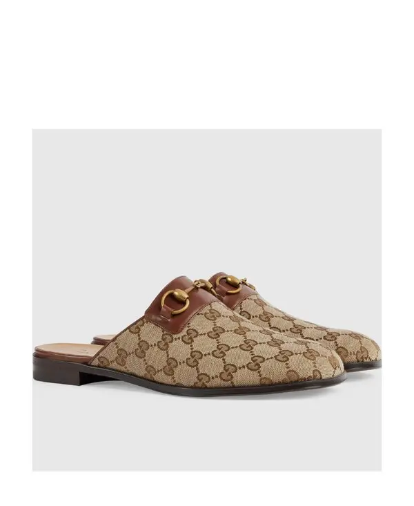 Gucci Monogram Slip-on Slippers