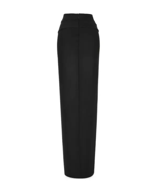 Saint Laurent Ruched Long Skirt