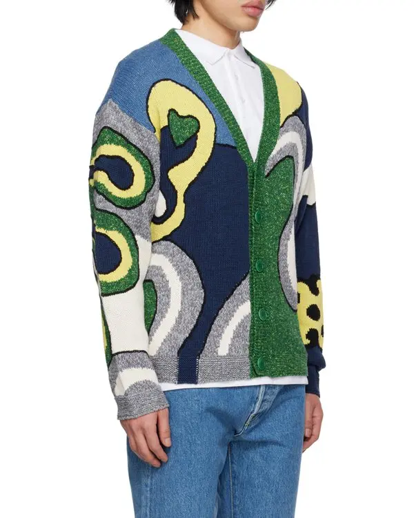 Kenzo Graphic-print Knit Cardigan