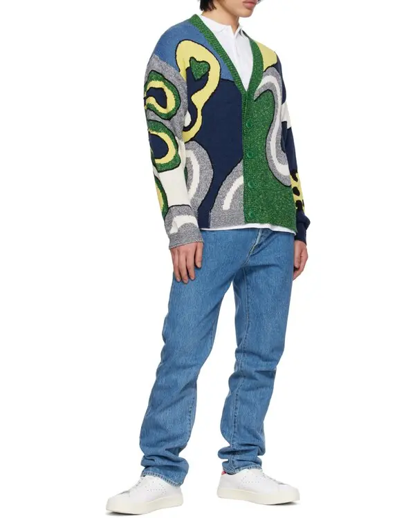 Kenzo Graphic-print Knit Cardigan
