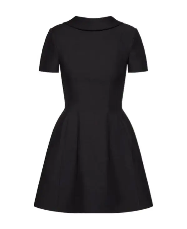 Valentino Garavani Short Sleeve Collared Dress