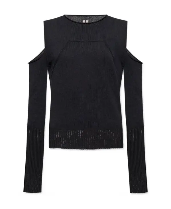 Rick Owens Cut-out Cotton Jumper