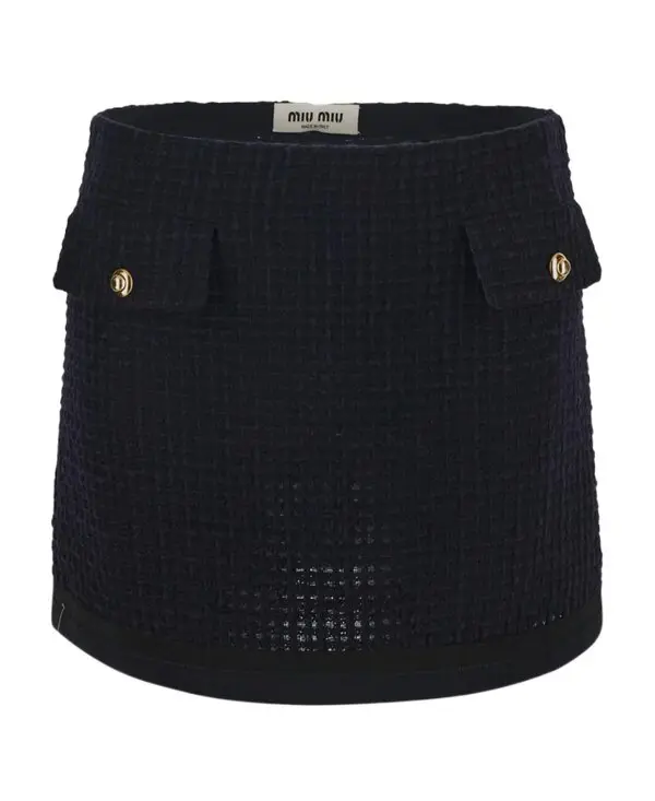 Miu Miu Decorative Button Skirt