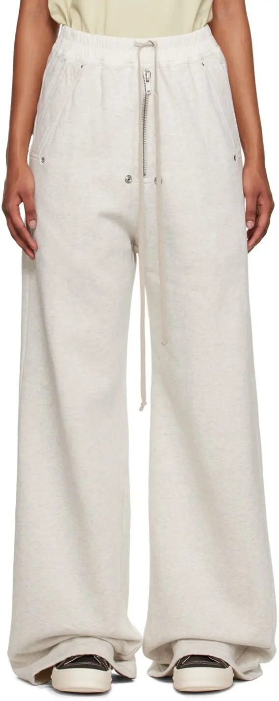 Rick Owens Wide-leg Cotton Track Pants