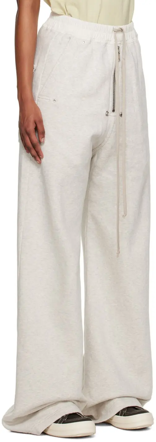 Rick Owens Wide-leg Cotton Track Pants