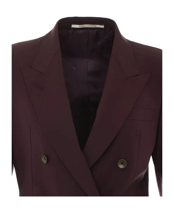 Tagliatore Double-breasted Suit Set With Notch Lapels