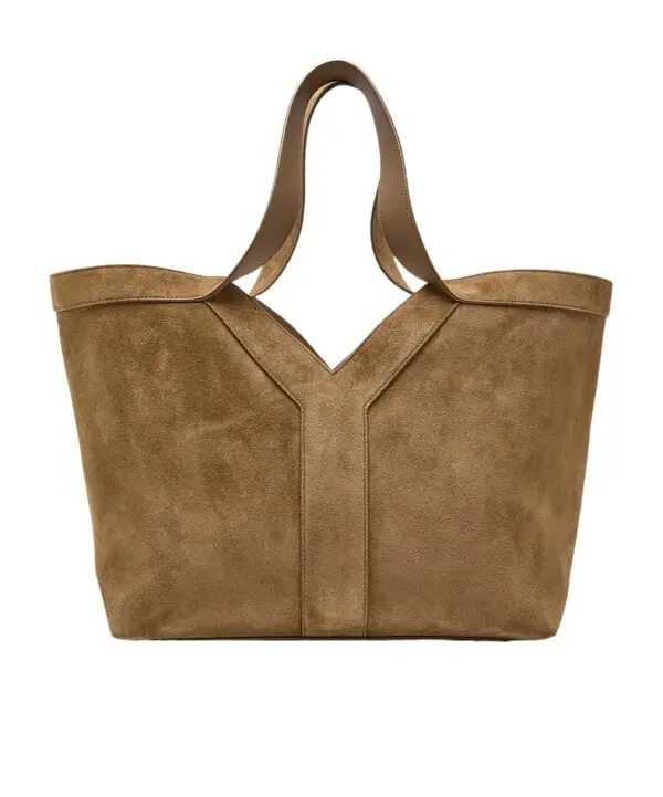 Saint Laurent Suede Tote Bag