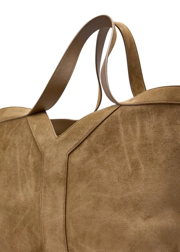 Saint Laurent Suede Tote Bag