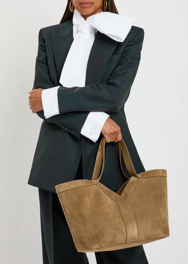 Saint Laurent Suede Tote Bag