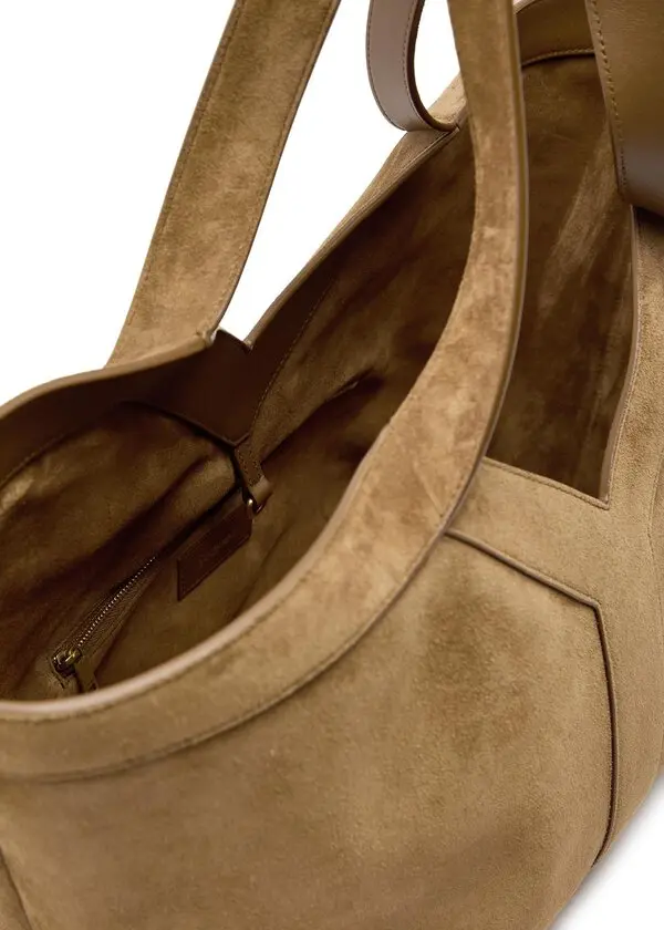 Saint Laurent Suede Tote Bag