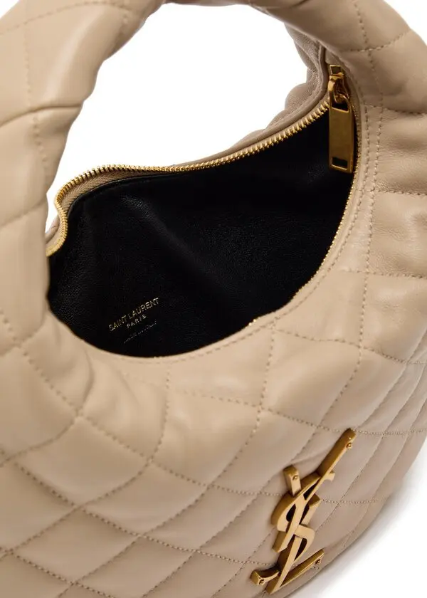 Saint Laurent Mini Quilted Leather Top Handle Bag