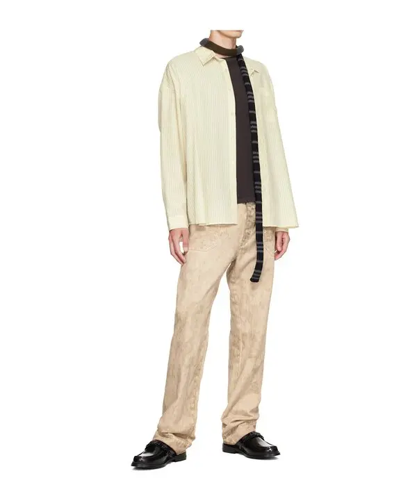 STEFAN COOKE Striped Knit Scarf