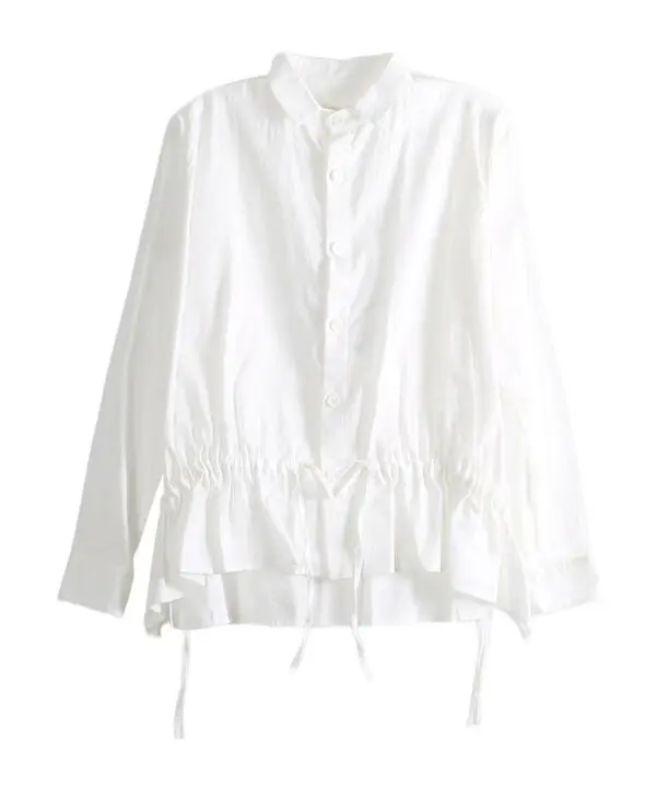 Y’s Long-sleeve Shirt With Pleated Waist
