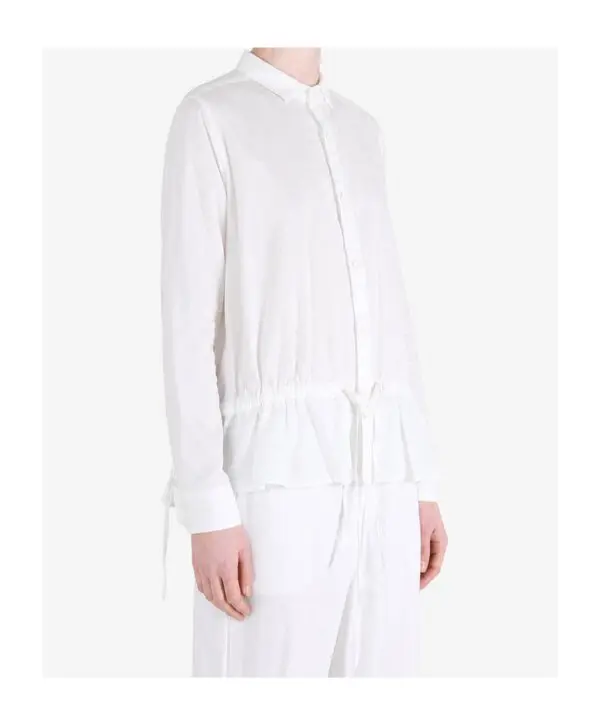 Y’s Long-sleeve Shirt With Pleated Waist