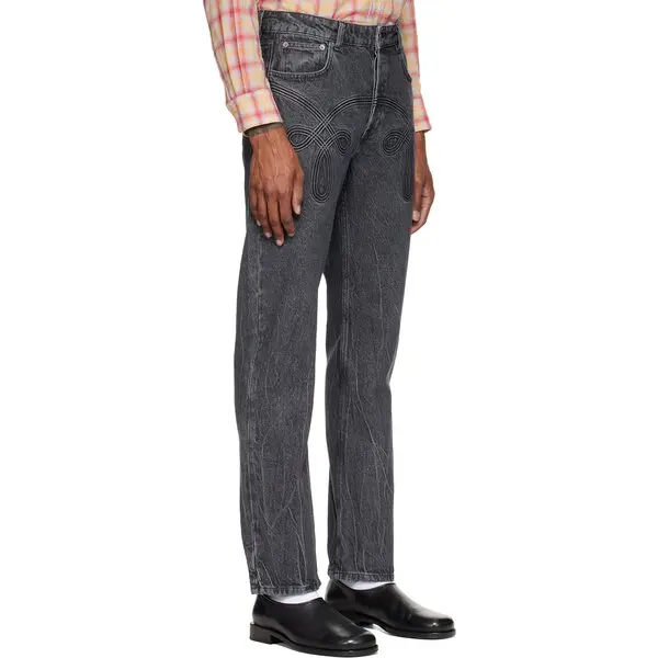 STEFAN COOKE Braided Jeans Black Wash
