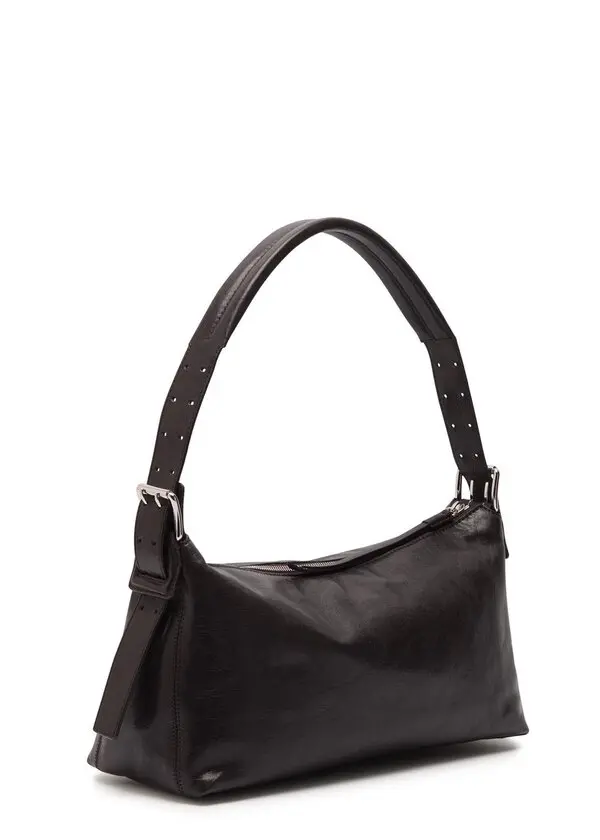 LEMAIRE Belted Baguette Leather Shoulder Bag