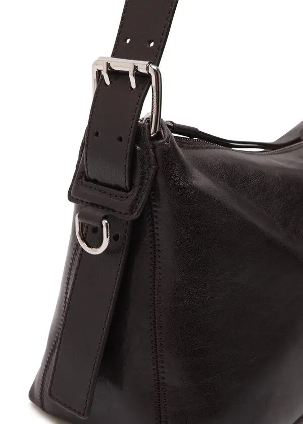 LEMAIRE Belted Baguette Leather Shoulder Bag