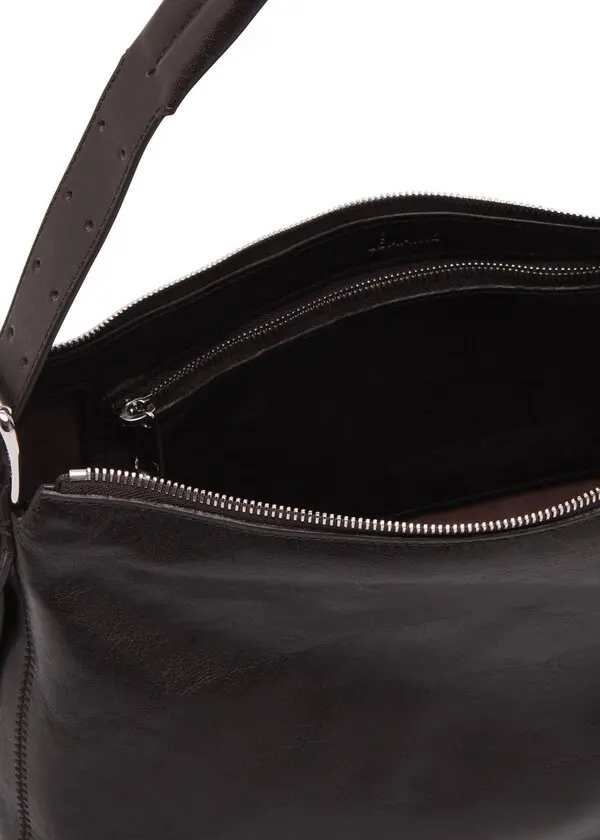 LEMAIRE Belted Baguette Leather Shoulder Bag