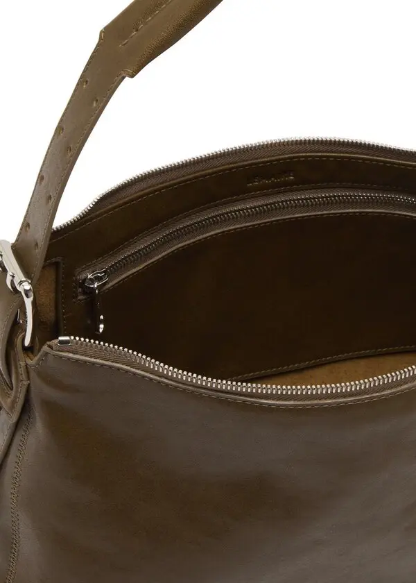 LEMAIRE Belted Baguette Leather Shoulder Bag