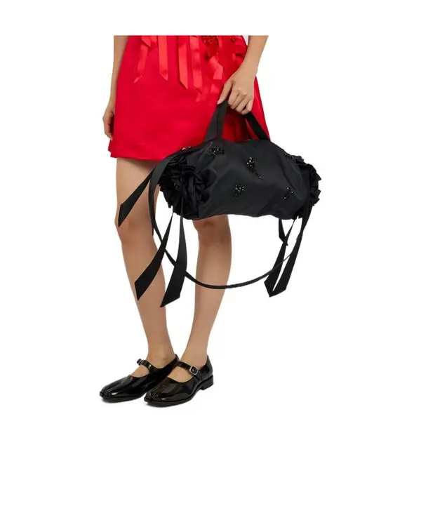 Simone Rocha Double Ribbon Rosette Handle Bag